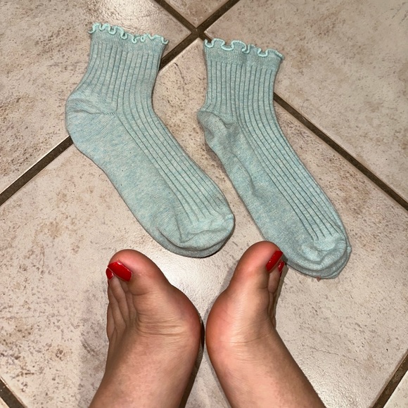 a new day | Accessories | Womens Preowned Used Light Blue Cute Ruffle ...